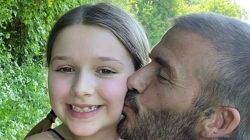 Harper Beckham rocks pretty sundress on paddleboard in smiley new photo ...