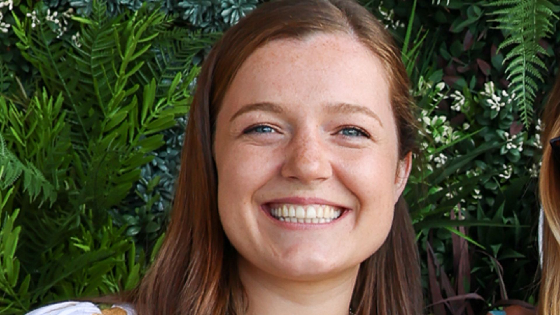 Prince Harry's cousin swaps sheer lace wedding dress for feathered ...