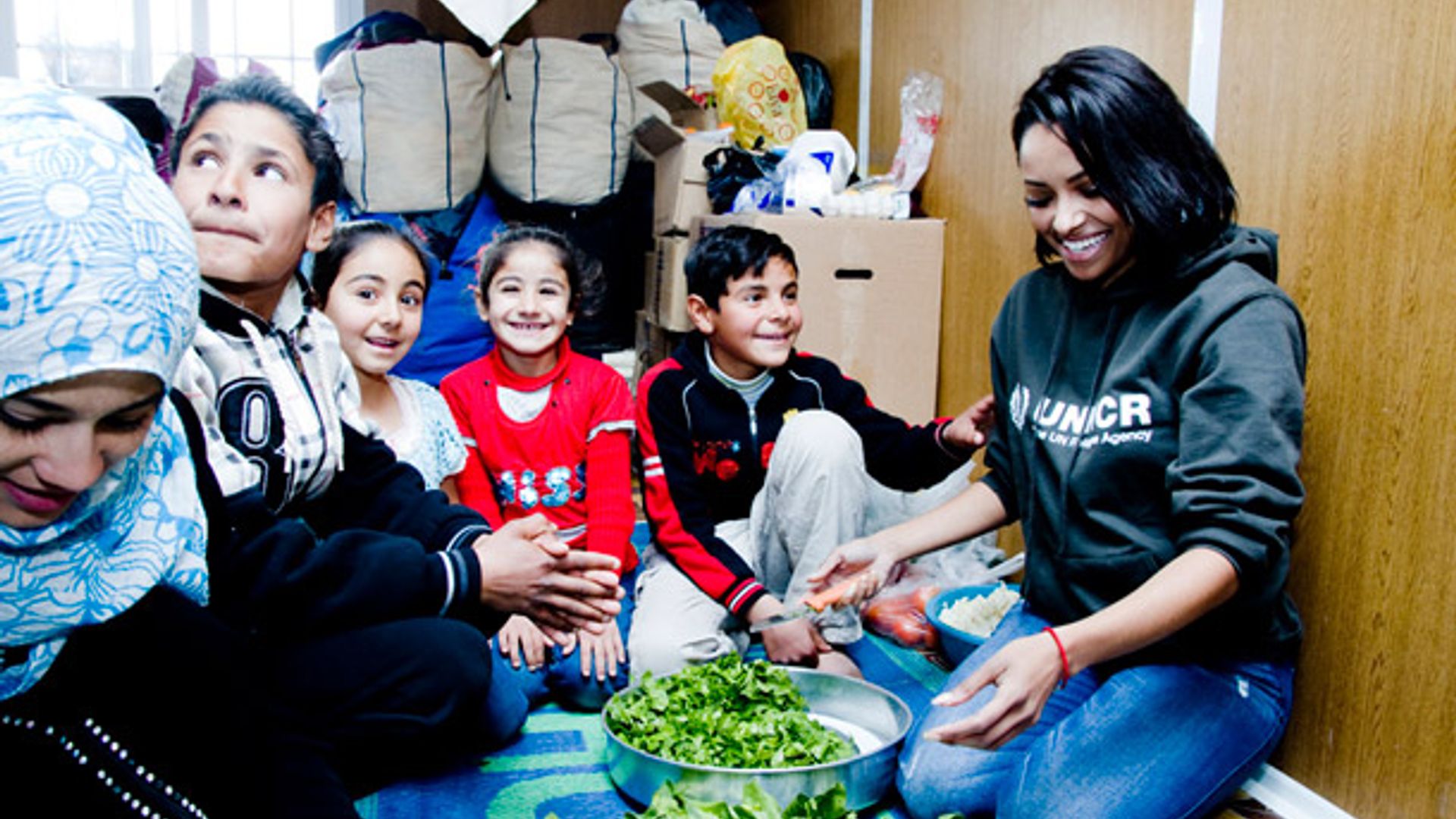 Vampire Diaries’ Kat Graham pays emotional visit to refugees | HELLO!