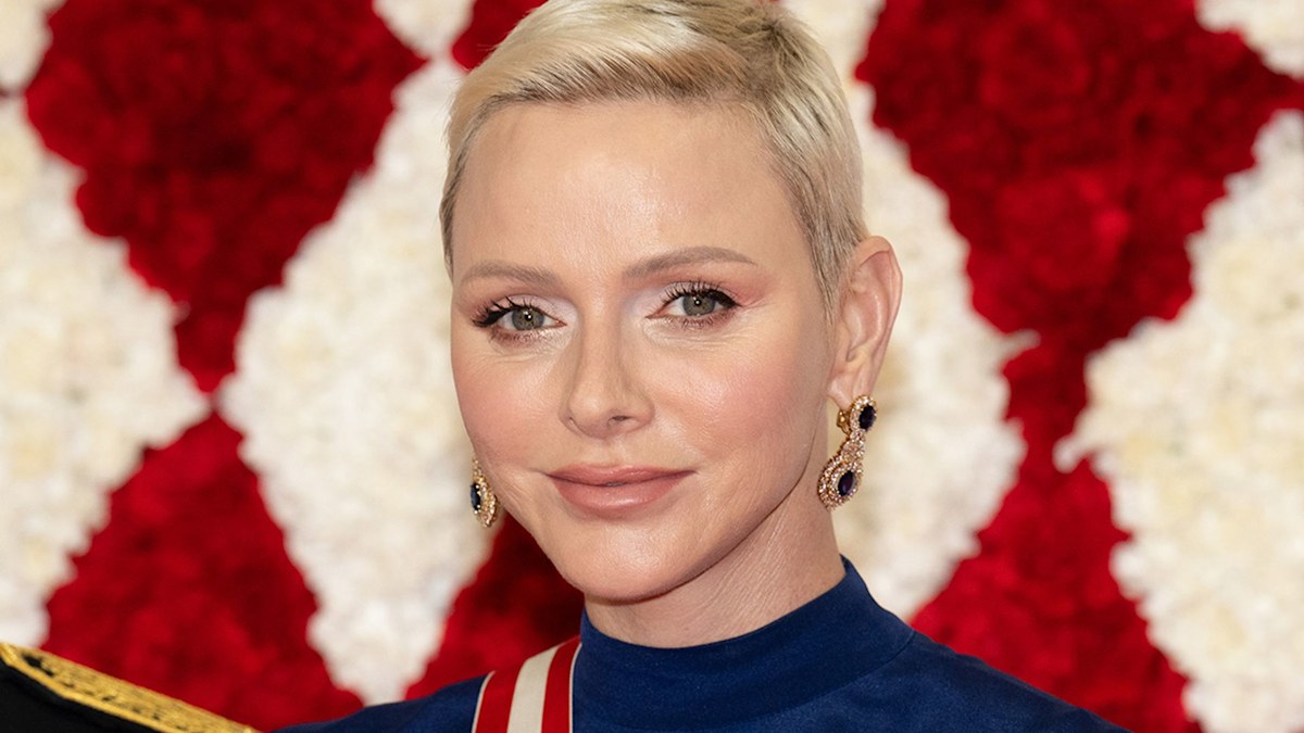 Princess Charlene is a vision in dazzling rhinestone co-ord | HELLO!