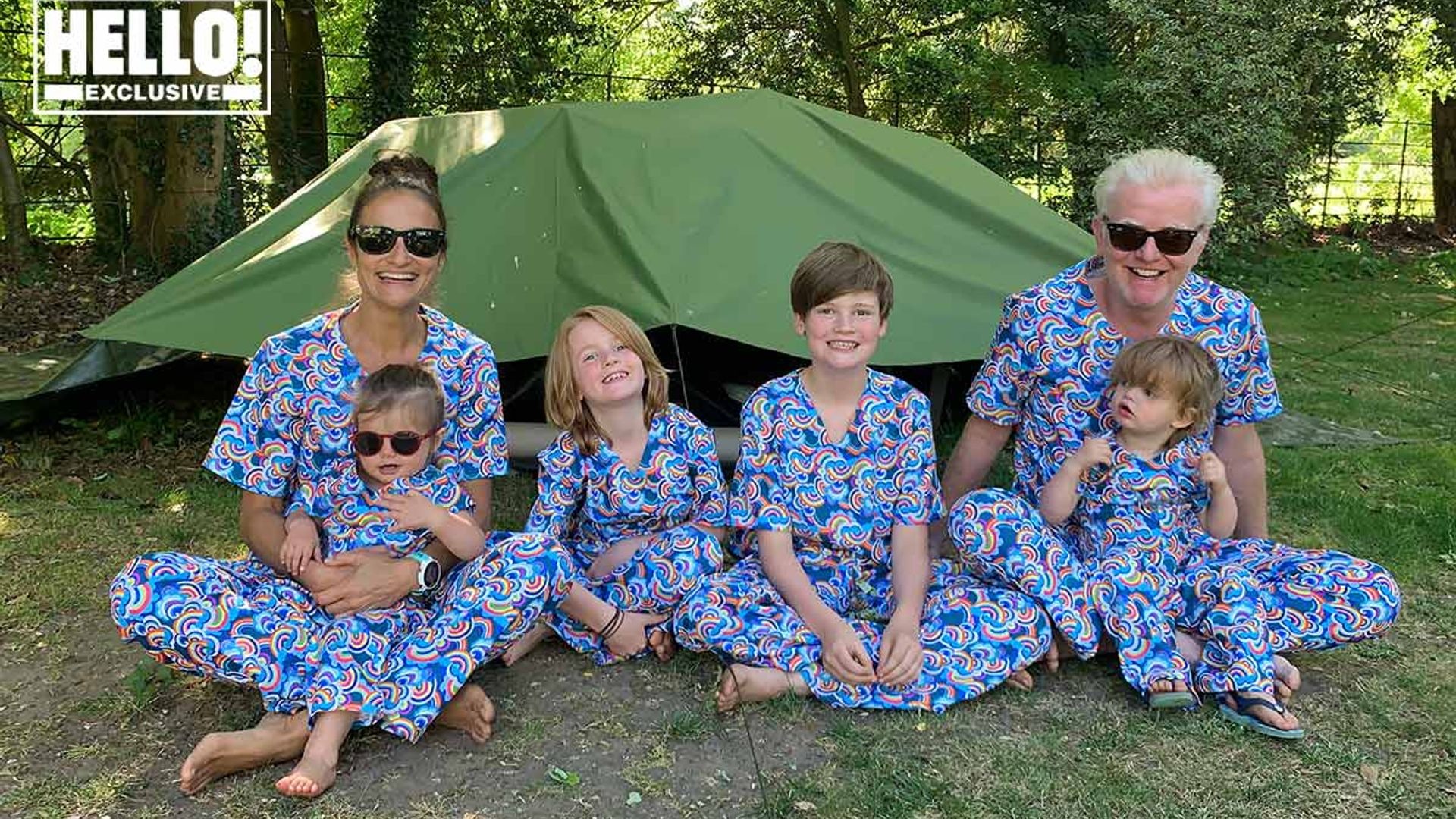 Chris Evans, wife Natasha and children pose in very RARE family ...