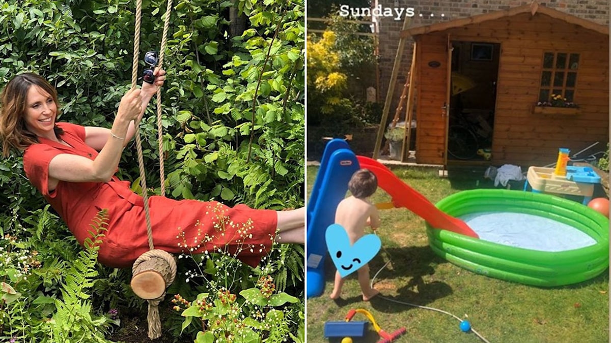 Inside The One Show's Alex Jones' stunning garden at London home | HELLO!
