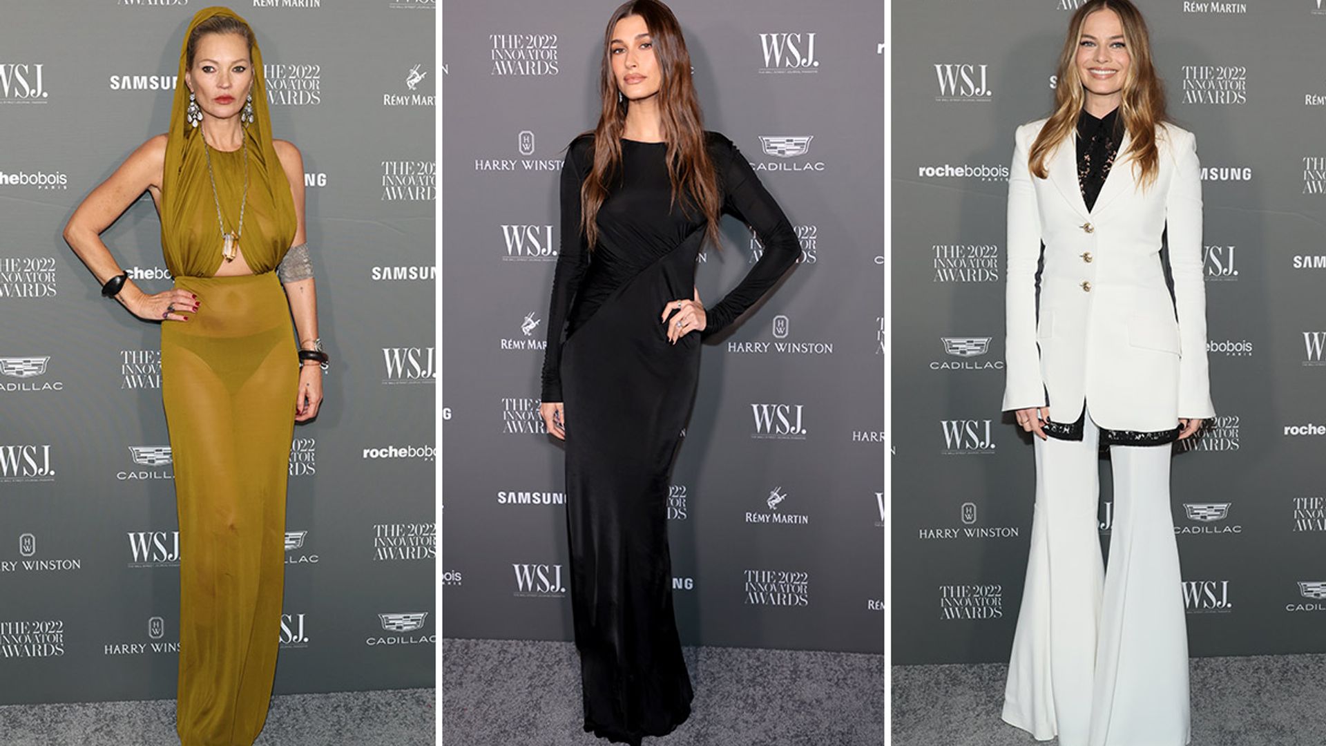 Kate Moss, Hailey Bieber and Margot Robbie dial up the drama at the WSJ ...