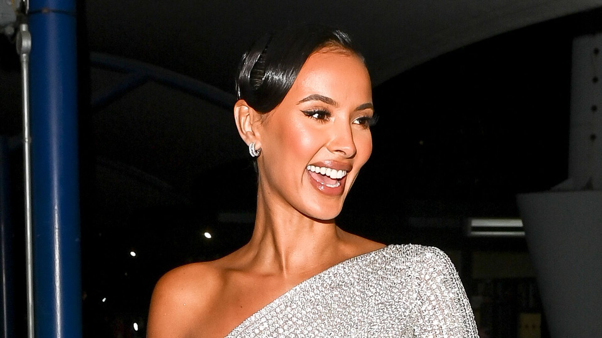 Maya Jama is a glowing goddess in silhouette-enhancing bodycon dress ...