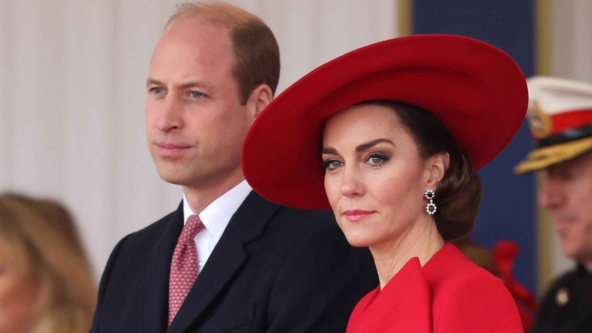 Kate Middleton is every inch a future Queen in spectacular scarlet ...
