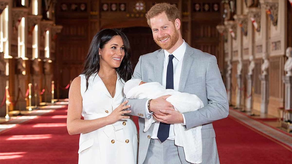 New mum Meghan Markle introduces her son dressed in British designer ...