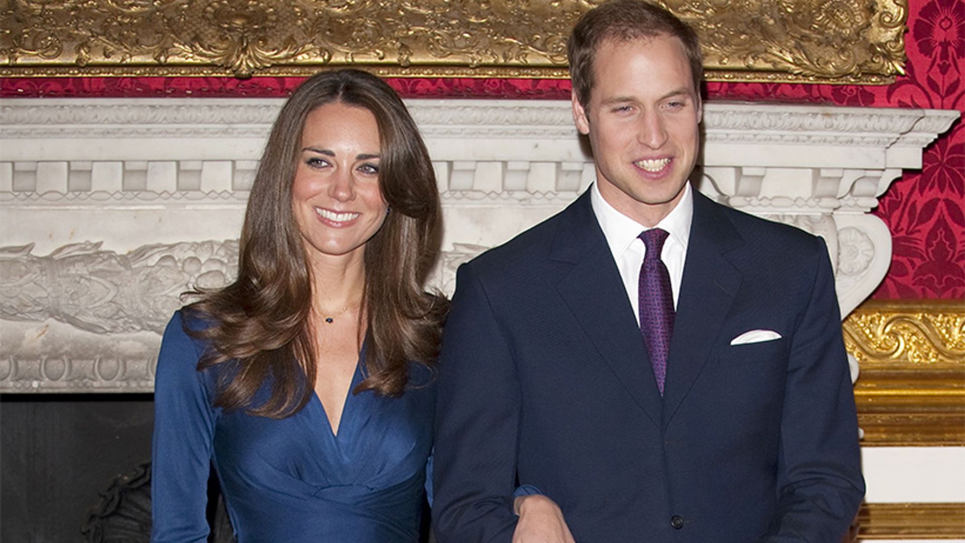Kate Middleton’s blue engagement Issa wrap dress is now available in ...
