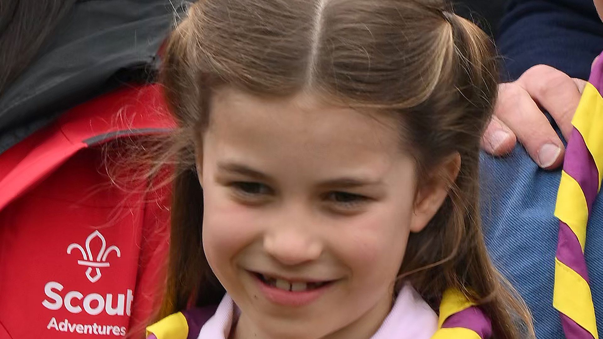 Princess Charlotte is ultra-cool in £20 Next trainers at scouting event ...