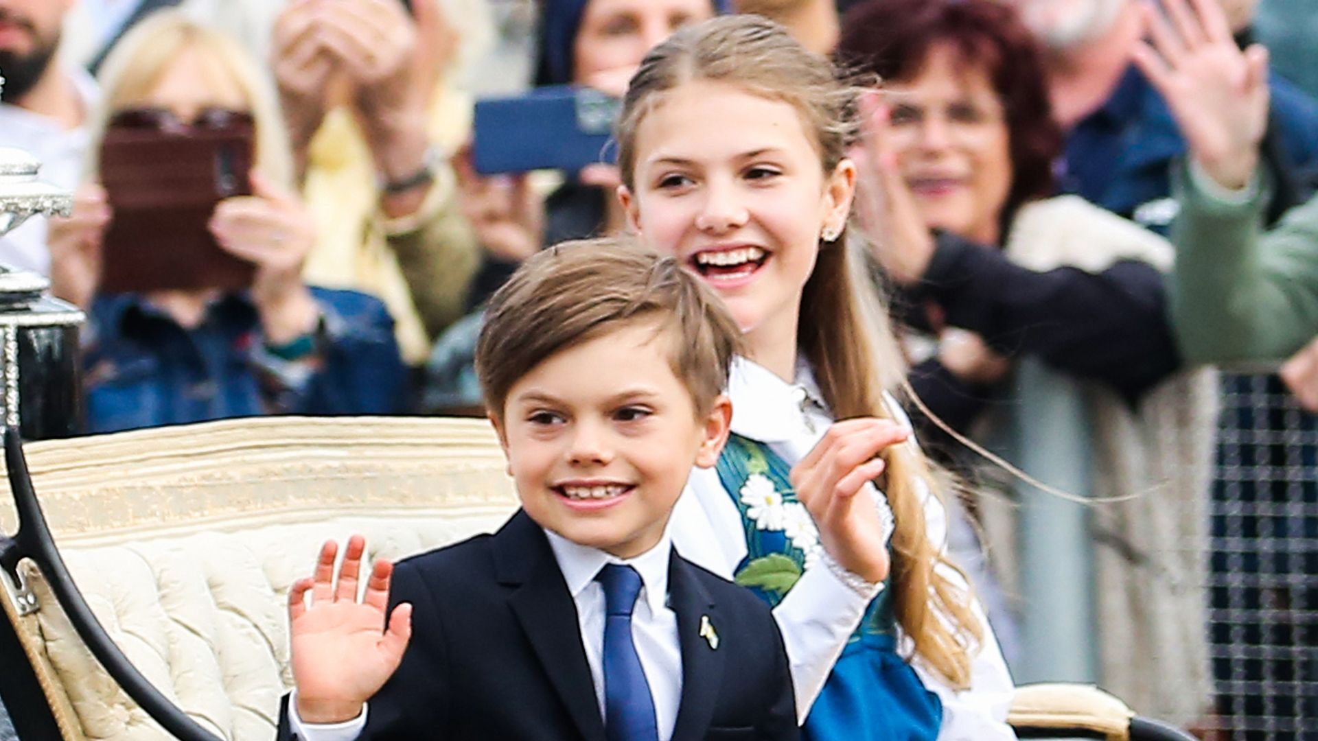 Princess Estelle and Prince Oscar's secret role for rain-soaked ...