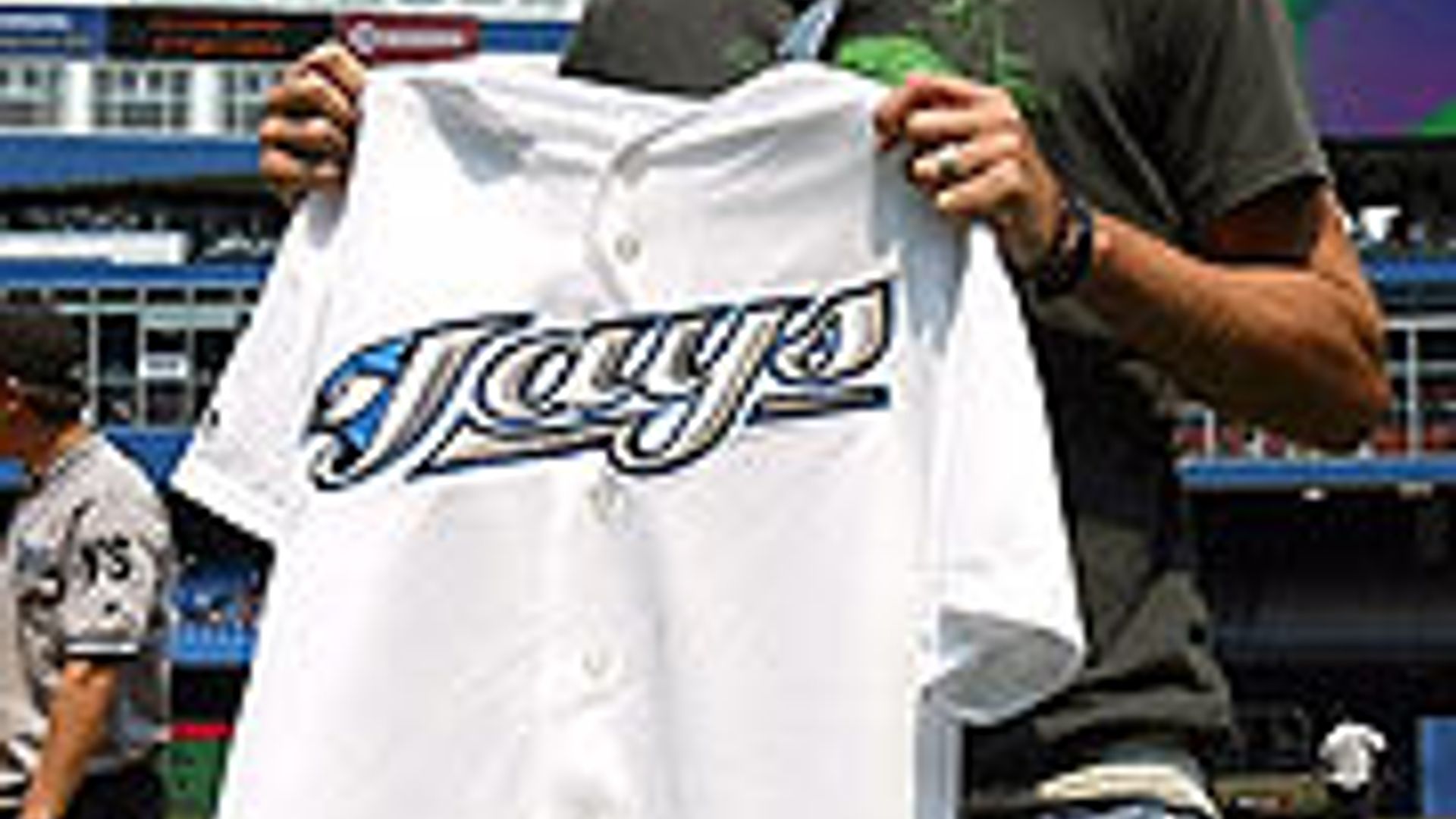 David Beckham swaps football for baseball on Toronto visit | HELLO!