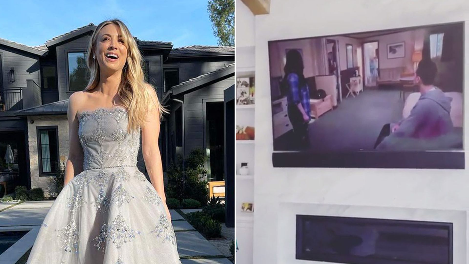 Kaley Cuoco's luxurious LA home is practically one giant cinema | HELLO!