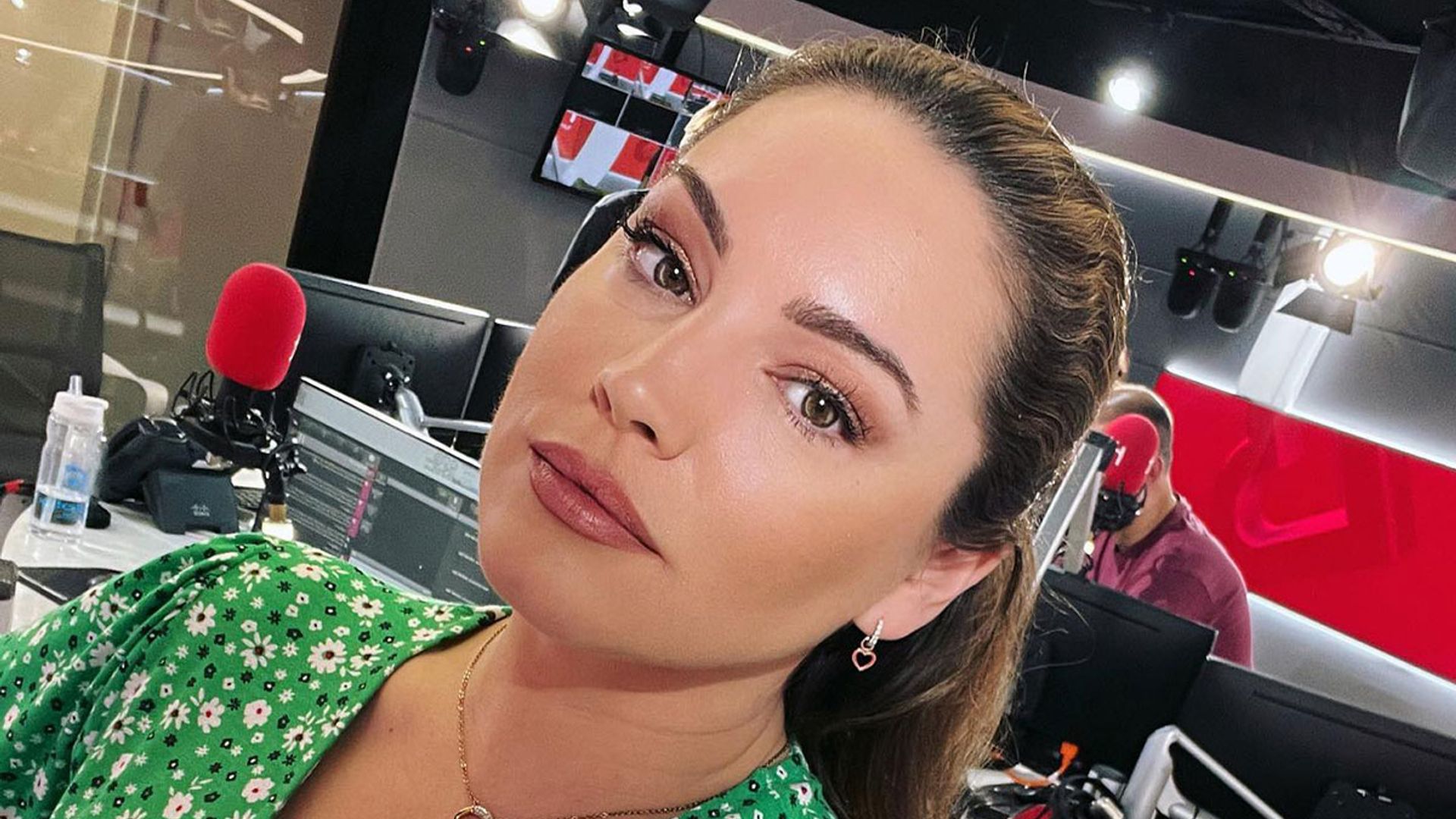 Kelly Brook looks picture perfect in waist-cinching dress | HELLO!