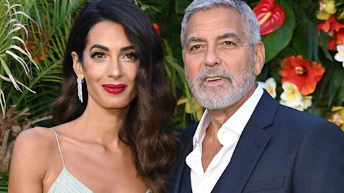 Amal Clooney steals her famous husband's thunder in tiny sequin mini dress – wow | HELLO!