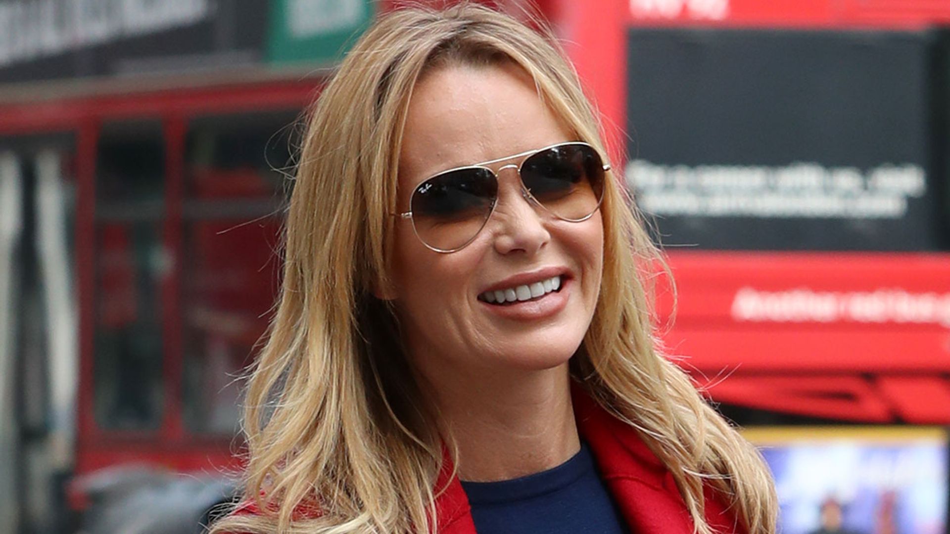 Amanda Holden's printed Zara dress looks like it could be Versace | HELLO!
