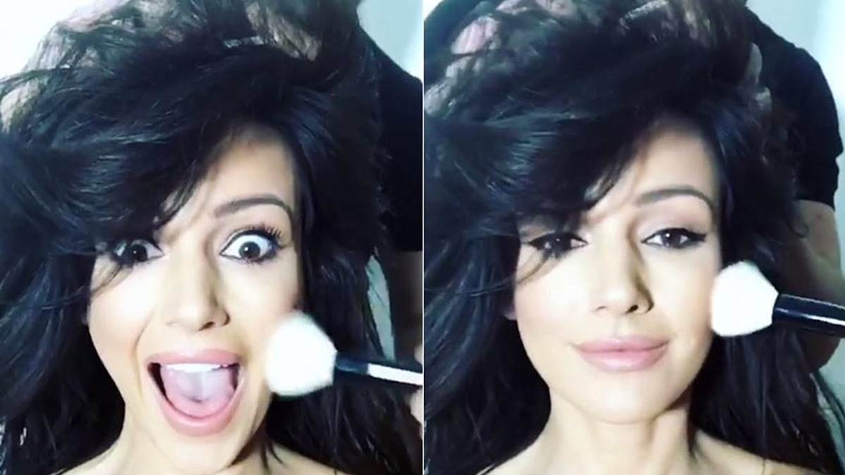 Michelle Keegan glams up for photoshoot after make-up free TV ...