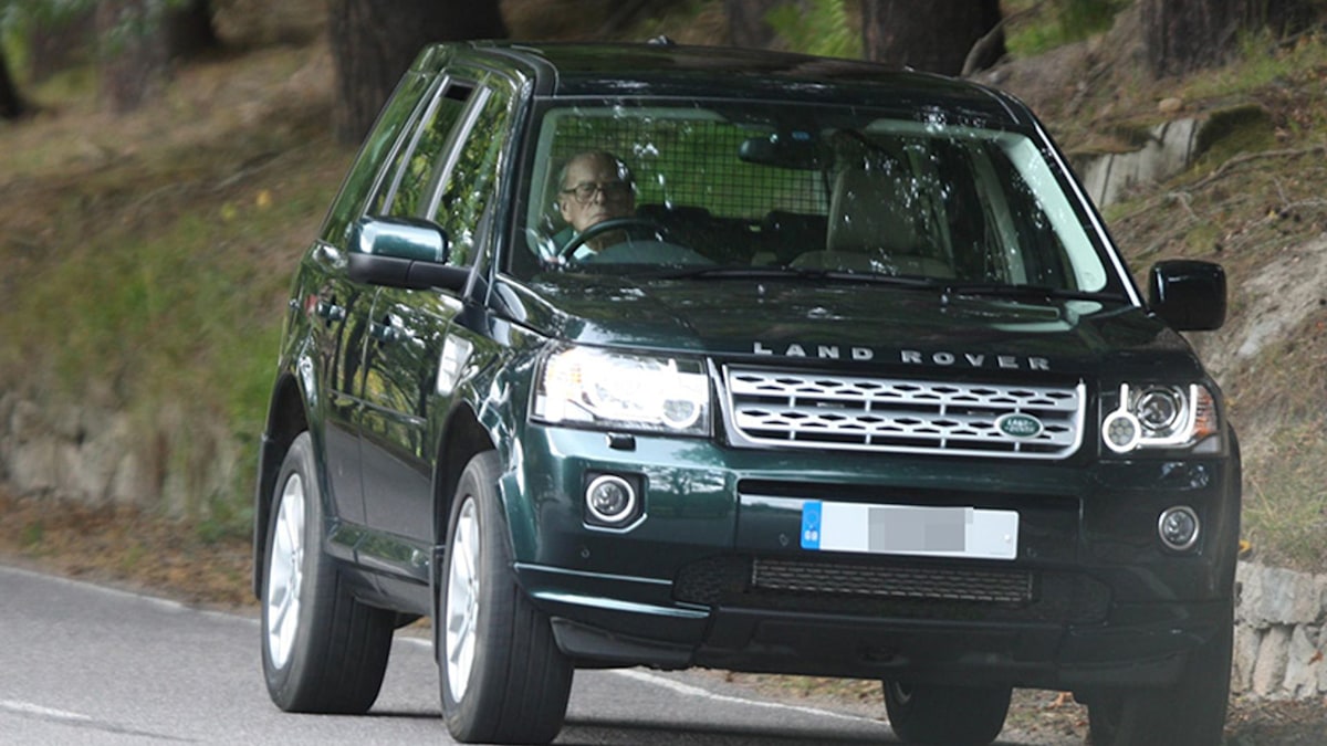 Prince Philip, 97, in high spirits as he takes solo drive near Balmoral ...