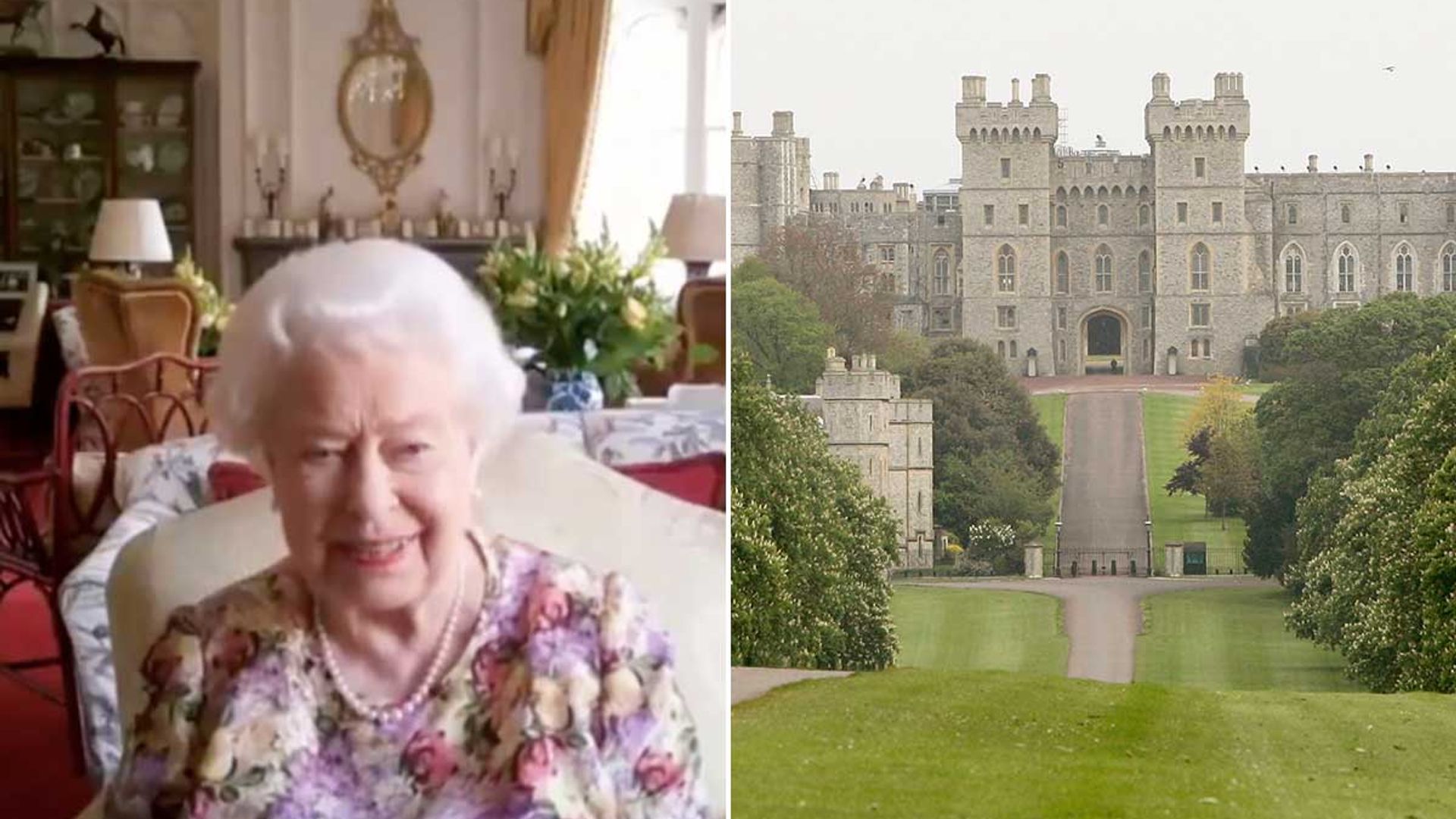 The Queen films inside living room at Windsor Castle home – and it's so ...