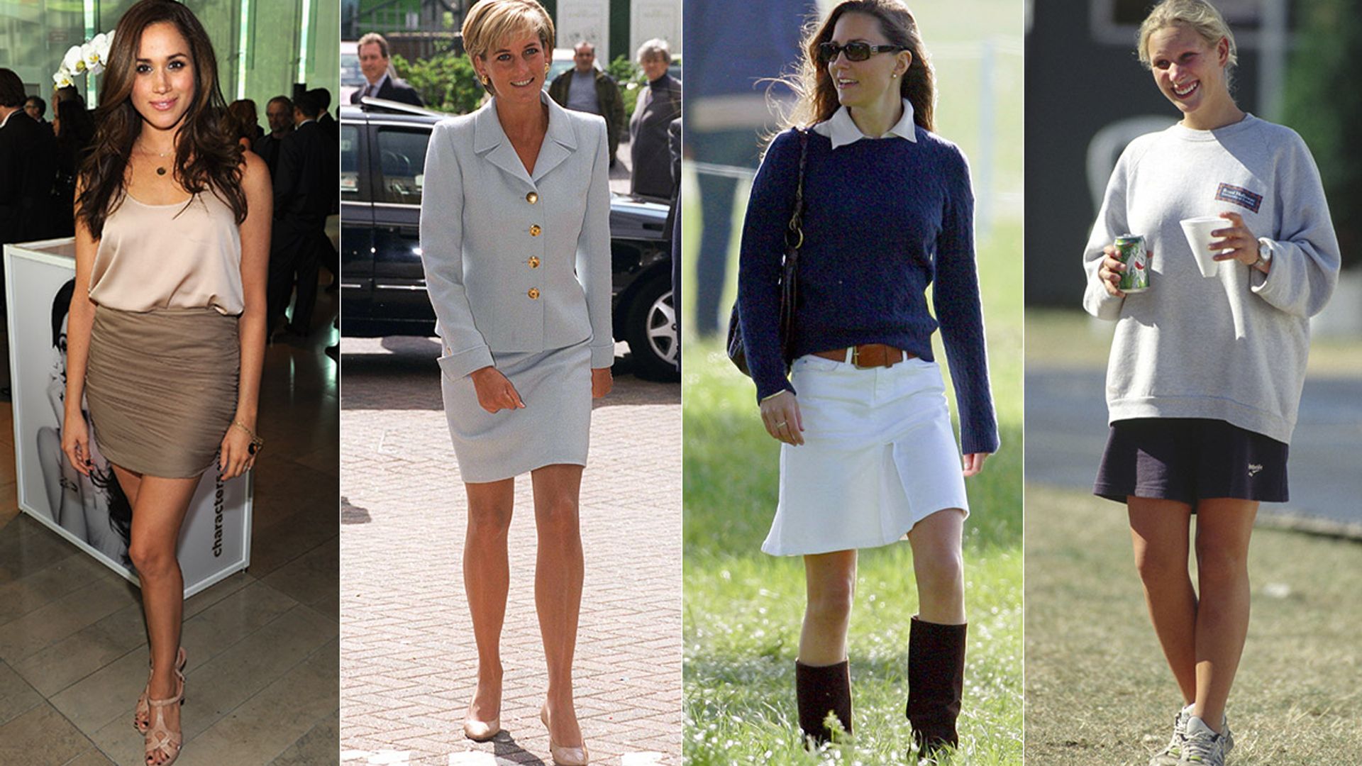 Royals in mini skirts! Kate Middleton, Meghan Markle, Zara Tindall ...