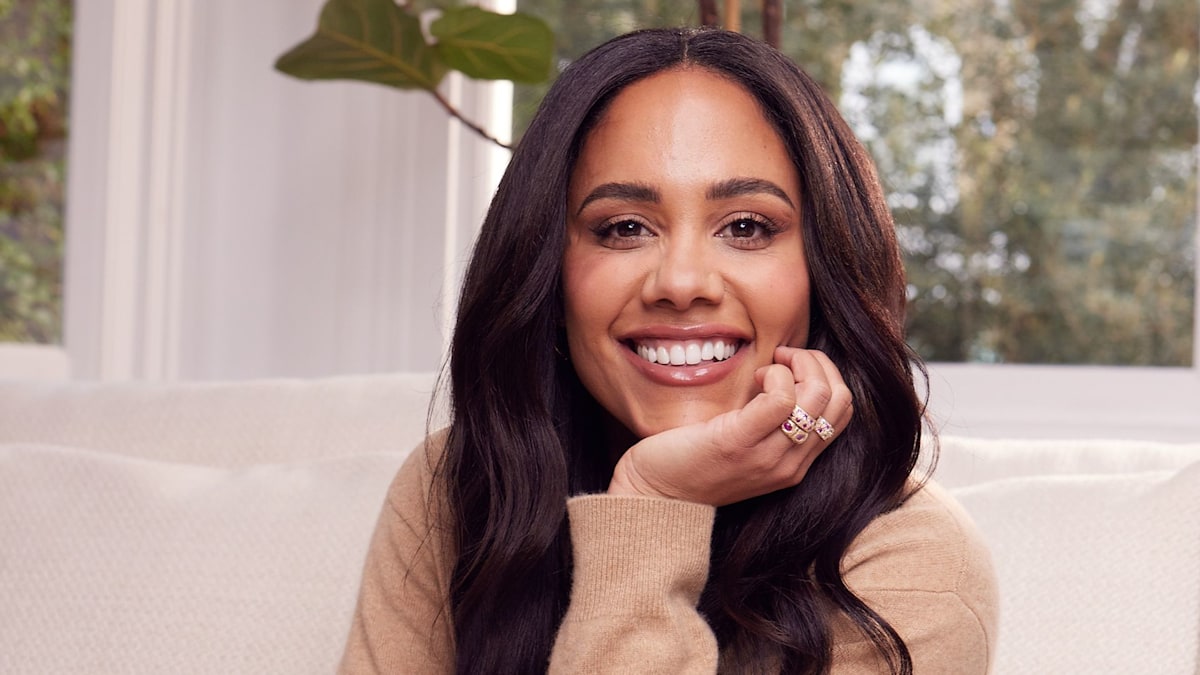 Alex Scott wows with ultra-glossy hair and glowing skin as she ...