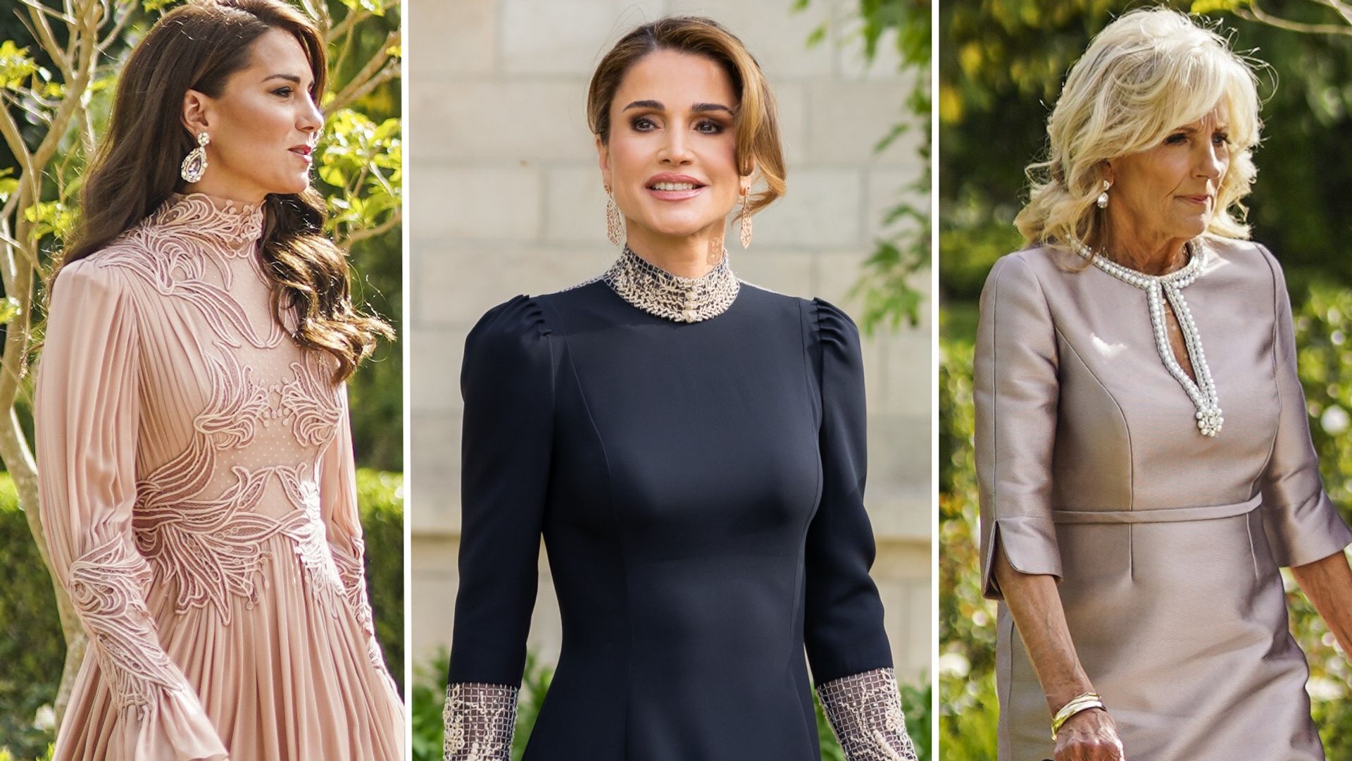 Best dressed royal Jordanian wedding guests: Queen Rania, Jill Biden ...