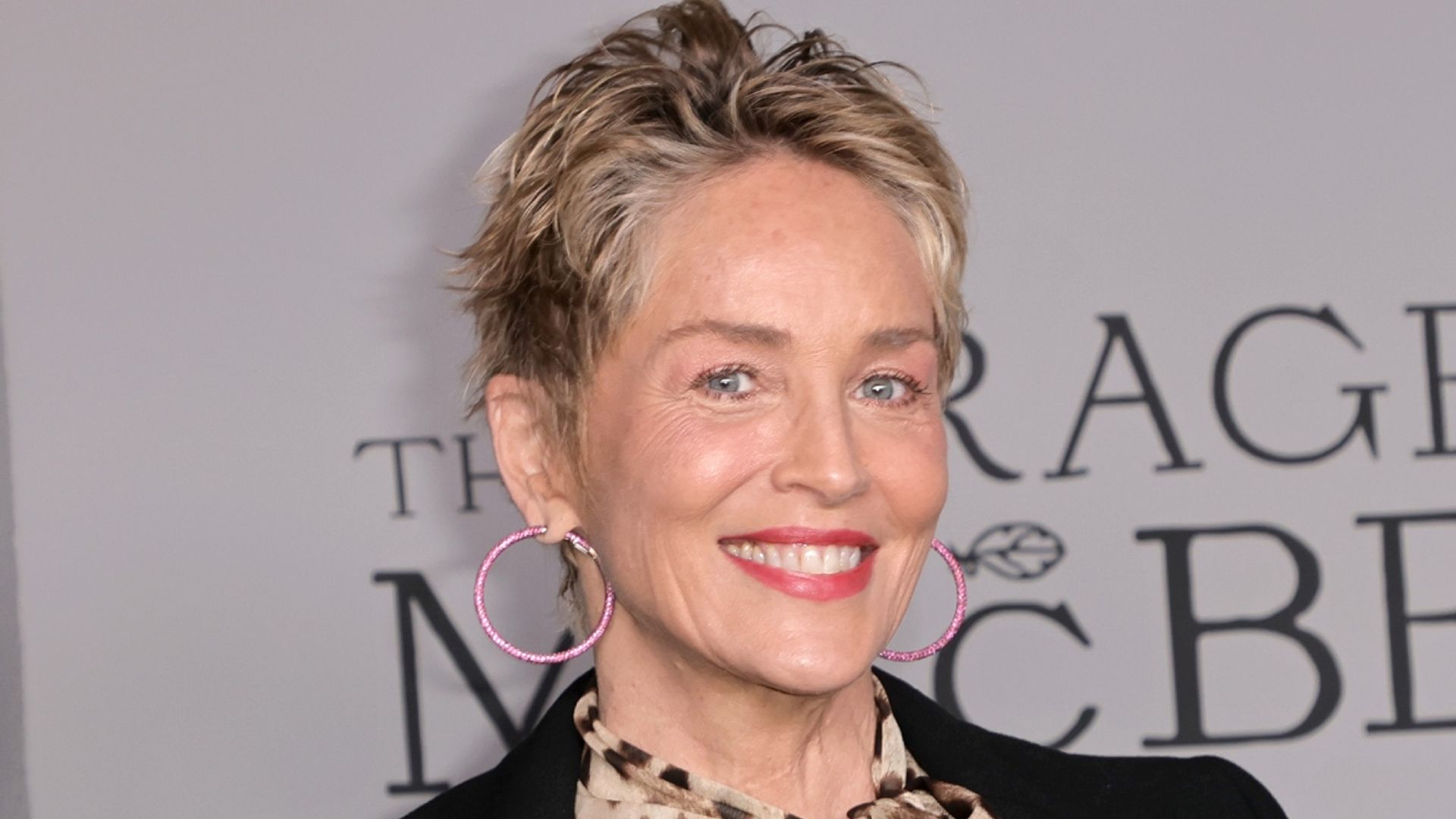 Sharon Stone, 63, poses in slinky figure-hugging dress that sparks ...
