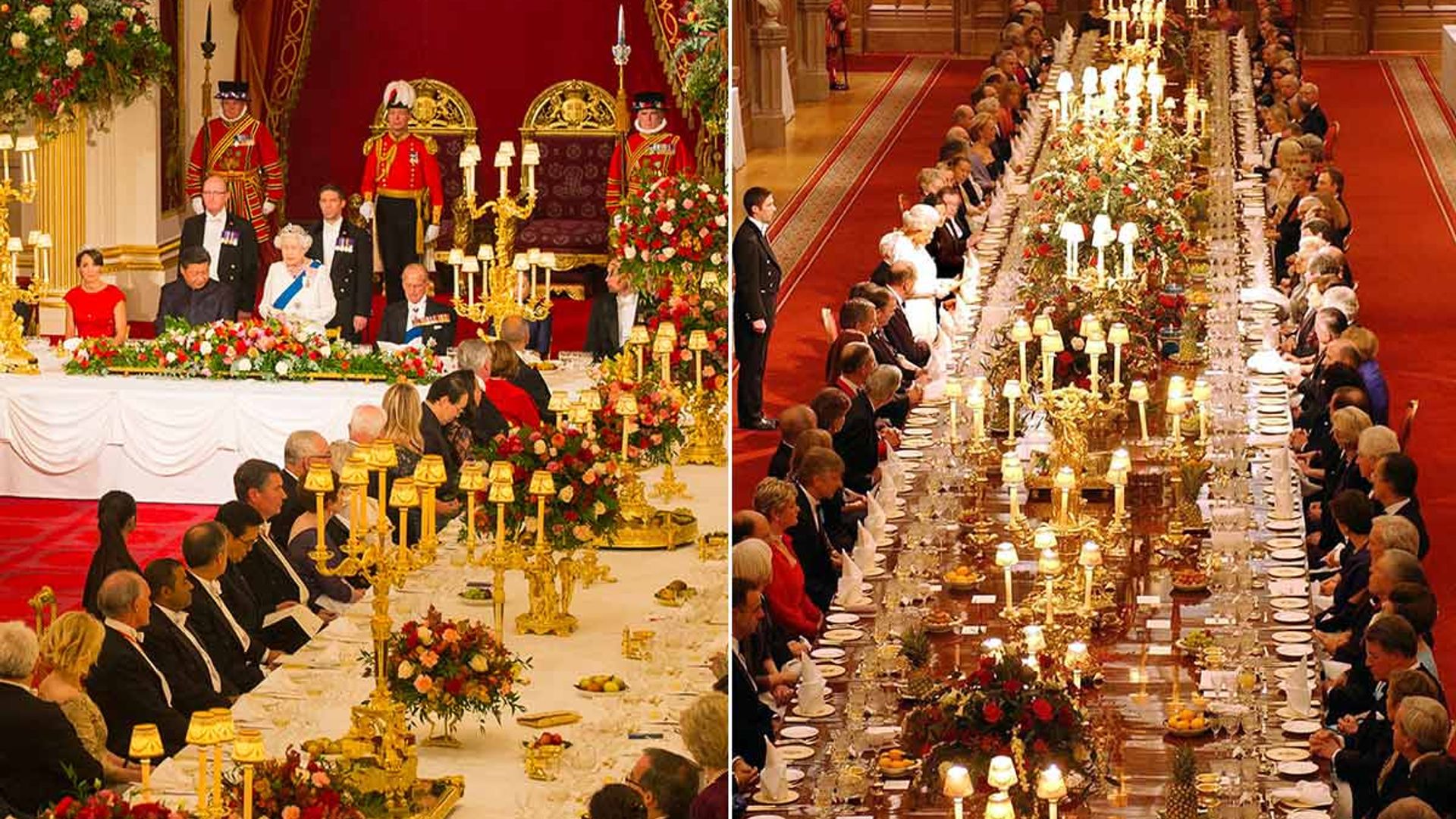 13 incredible royal dining rooms used by the Queen, Prince Charles and ...