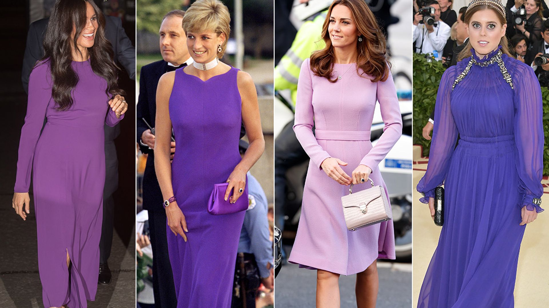 Royals wearing purple: Kate Middleton, Princess Diana and more | HELLO!