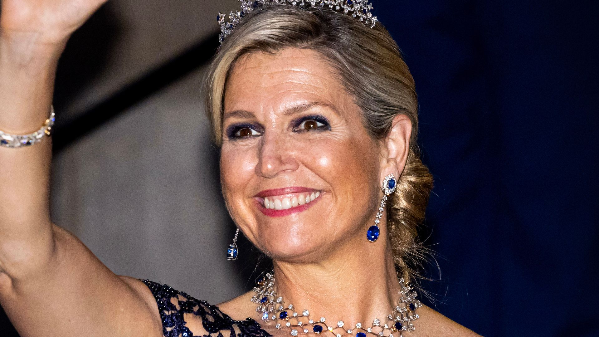 Queen Maxima just wore royal wedding gift for glam date night with King ...