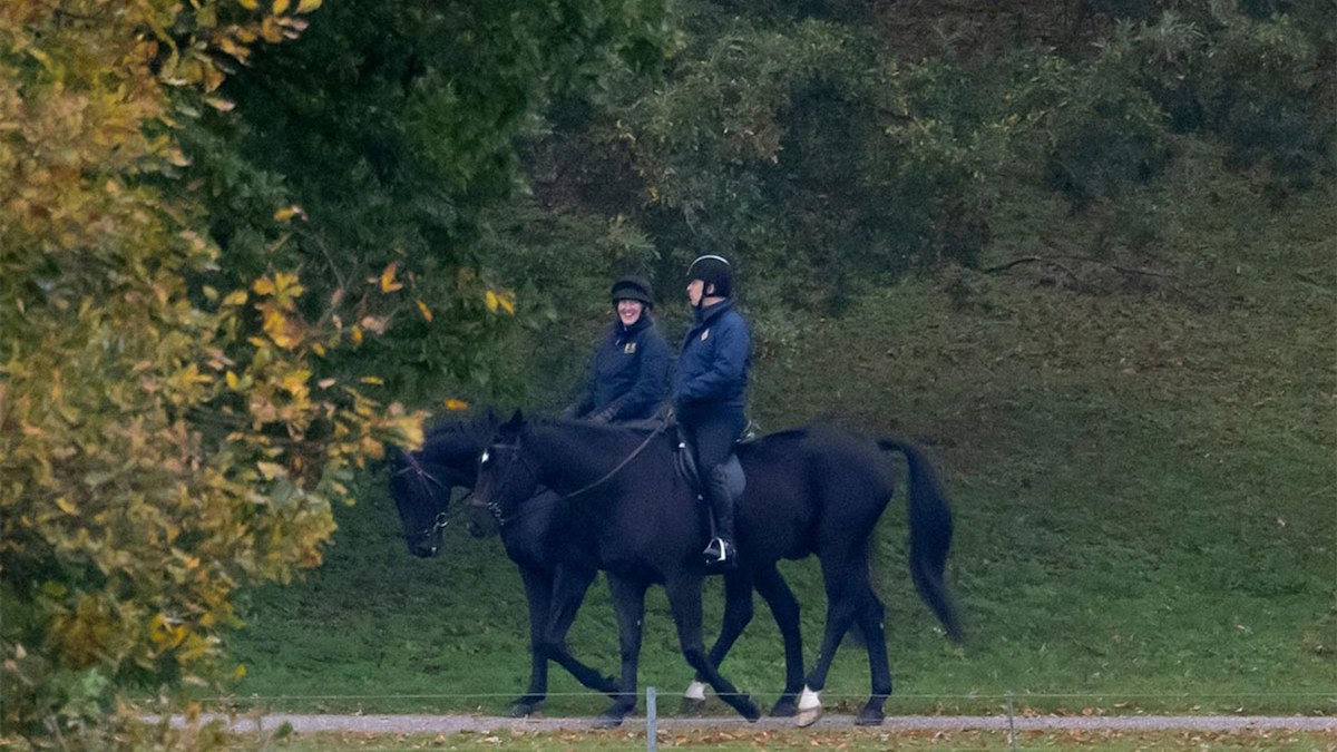 Prince Andrew pictured horse riding near the Queen's Windsor home | HELLO!