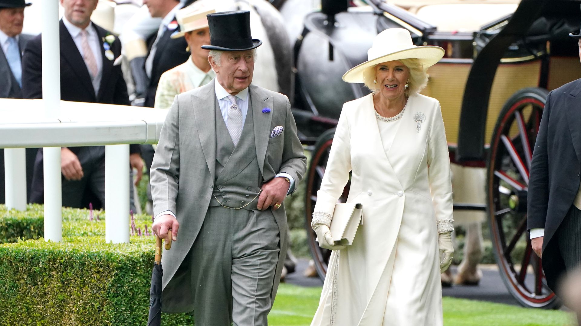 Queen Camilla joined by special guests on day one of Royal Ascot - see ...