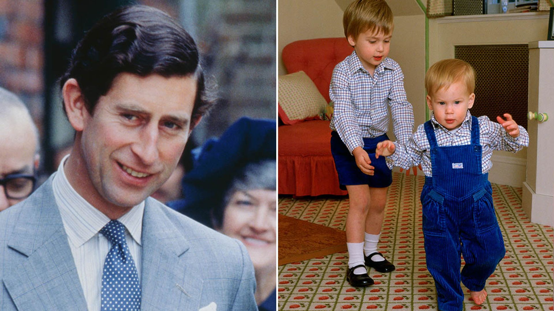 King Charles III dotes on babies Prince William and Prince Harry: 10 ...