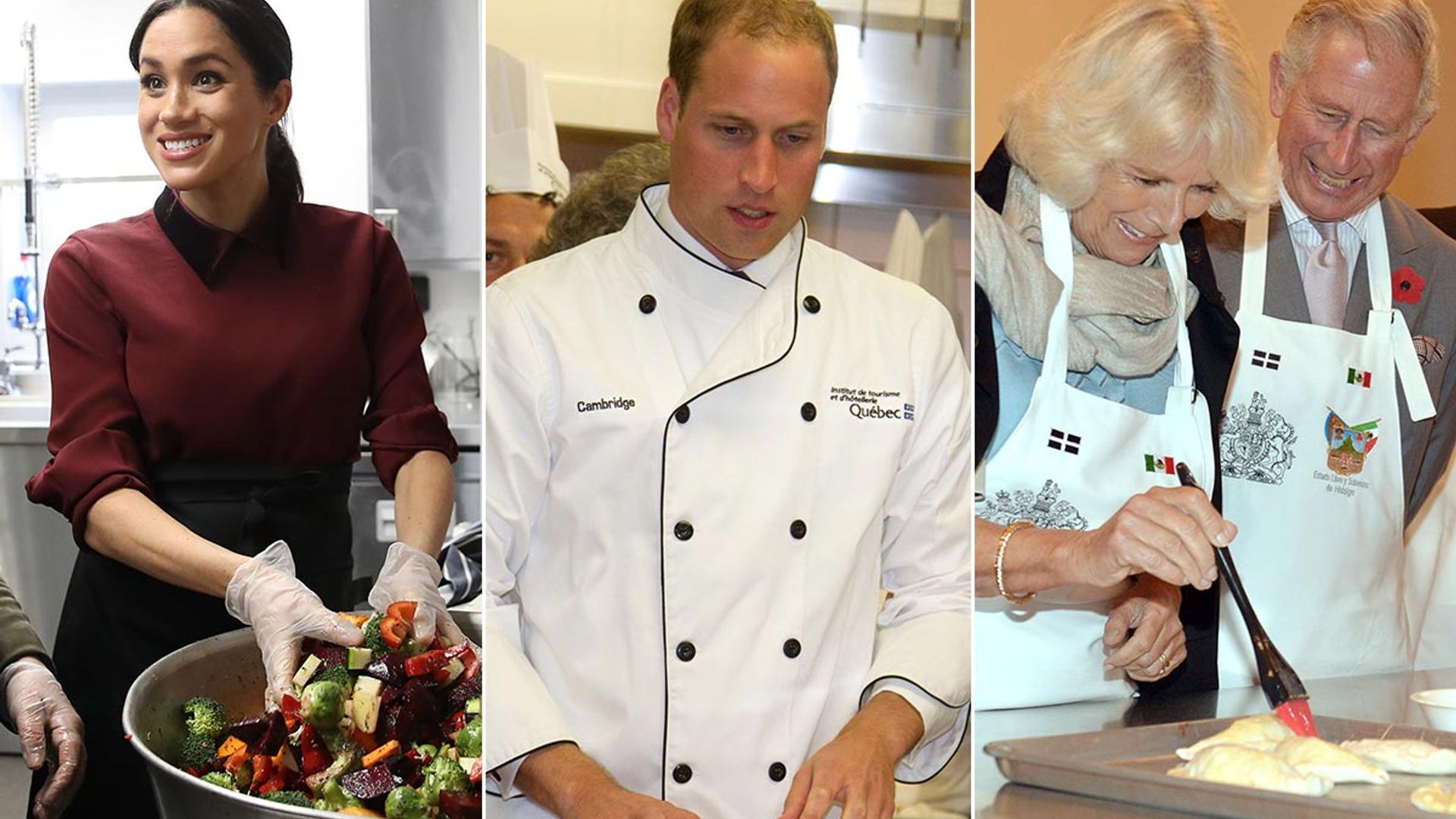 Royal chefs! Meghan Markle, Prince George and more royals with ...