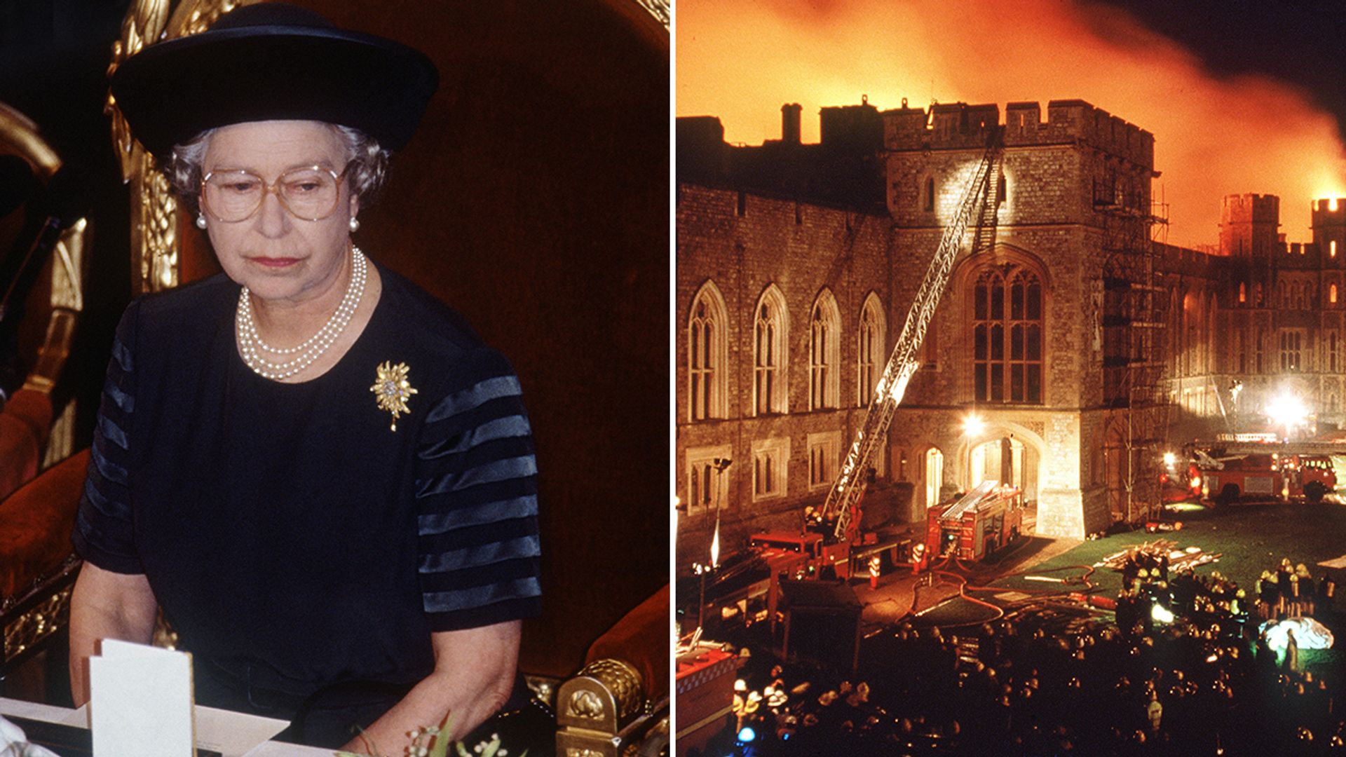 The 'devastating' Windsor Castle fire that led to Buckingham Palace ...