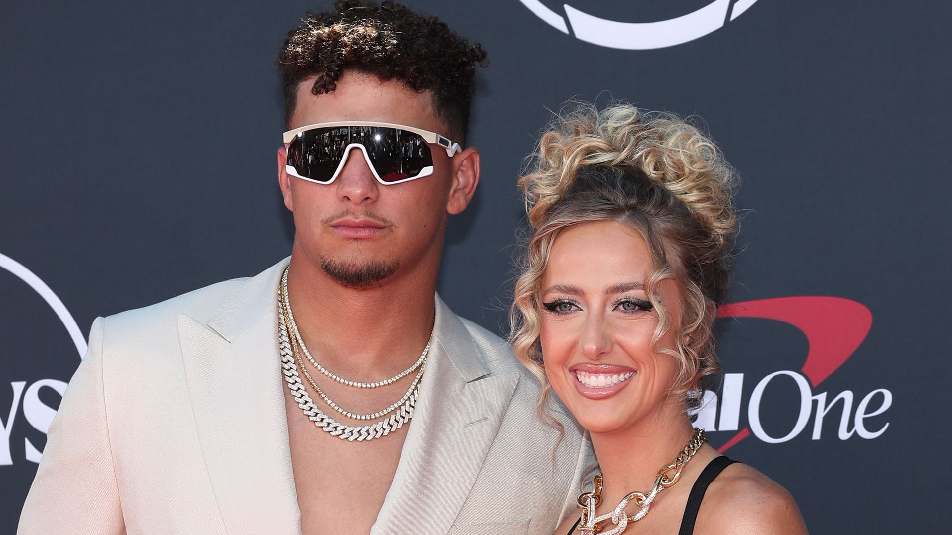 Patrick Mahomes' wife Brittany risks wardrobe malfunction in daring dress at ESPYs | HELLO!