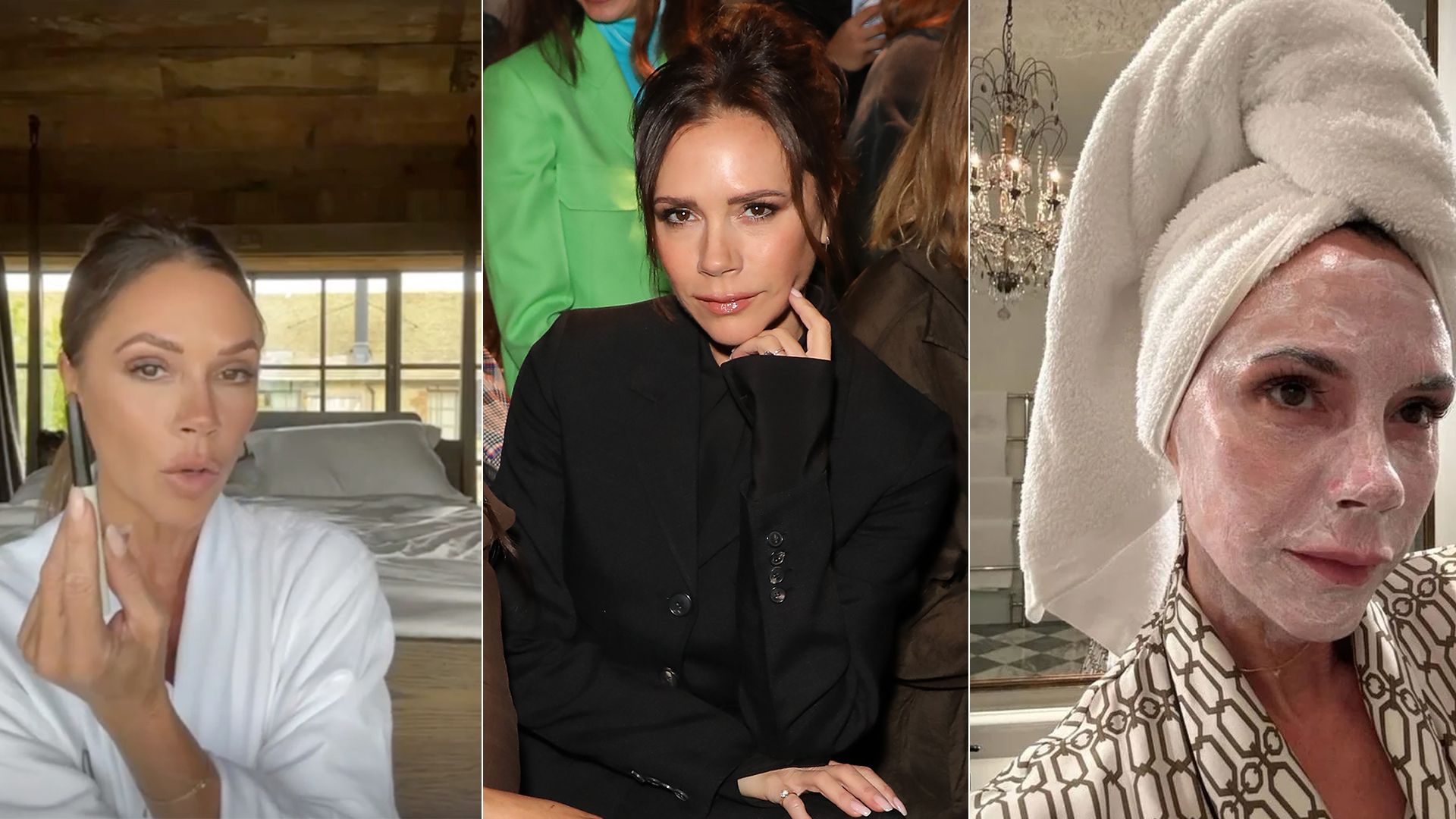 Victoria Beckham gives unseen look at hotel-worthy en suite in lace ...