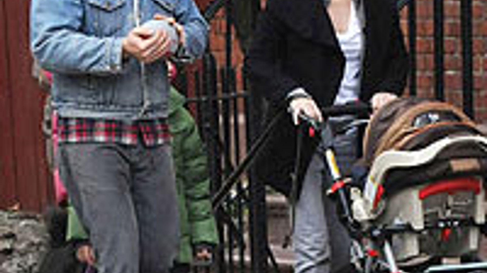 Ethan Hawke plays ball with his children Maya and Levon in | HELLO!