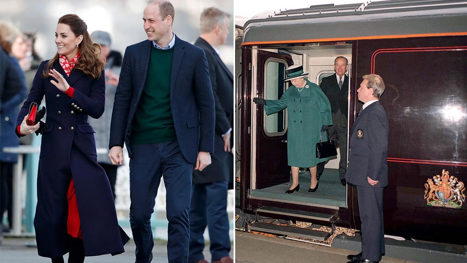 Kate Middleton and Prince William borrowing Queen's royal train to ...