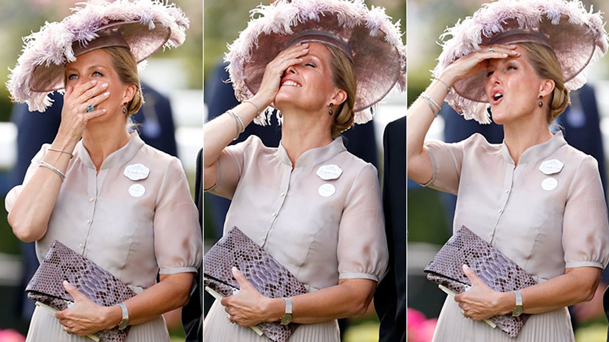 The Countess of Wessex can't hide her emotions at Ascot - see the fun ...