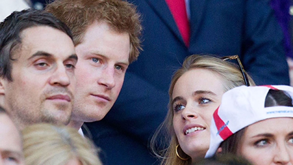 Prince Harry and his girlfriend Cressida Bonas attend a rugby match ...