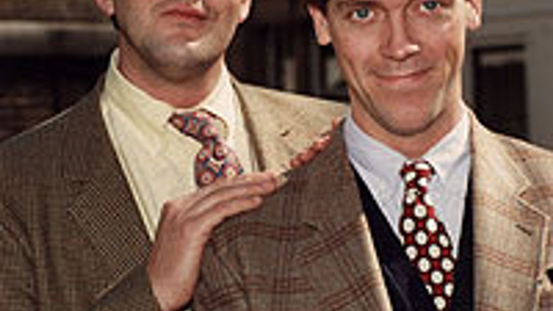 Stephen Fry makes pal Hugh Laurie speak with English accent | HELLO!