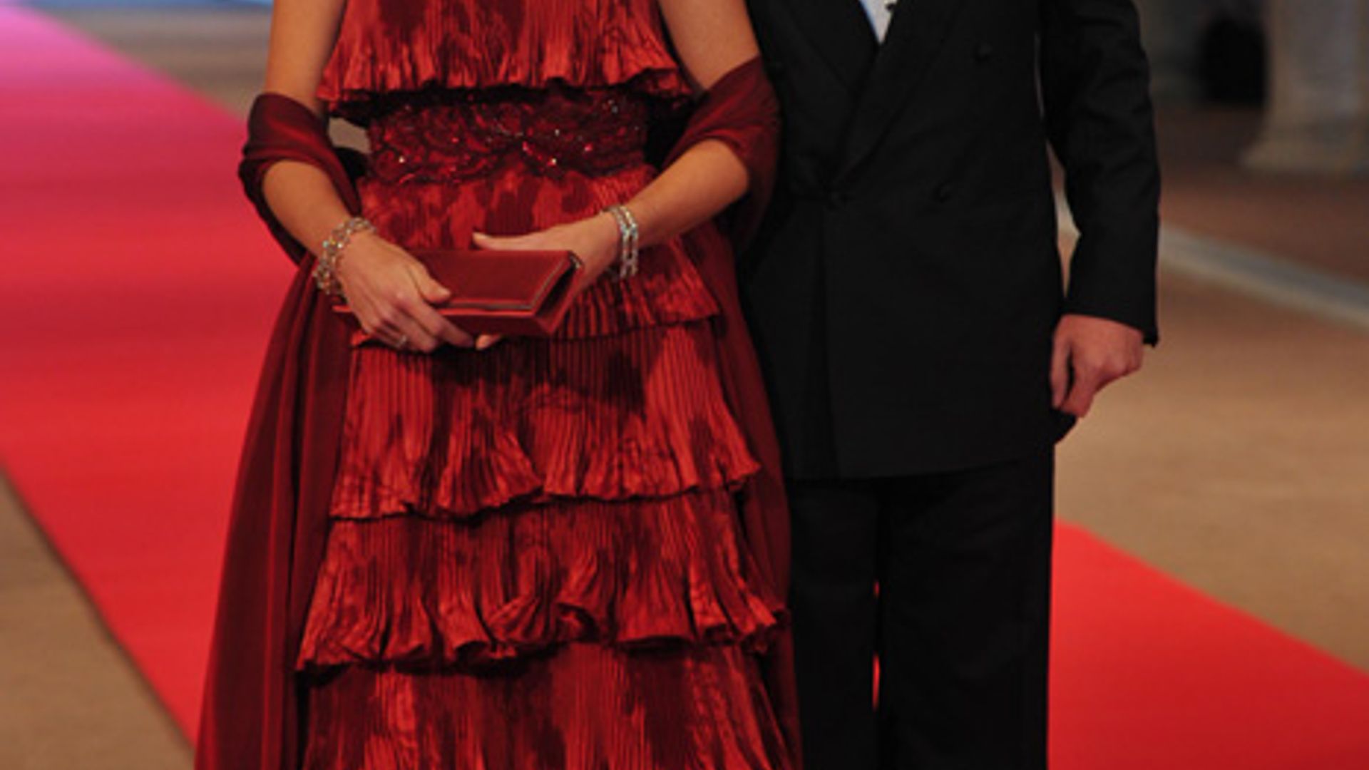 Dutch inauguration: Princess Maxima wears red Valentino gown | HELLO!