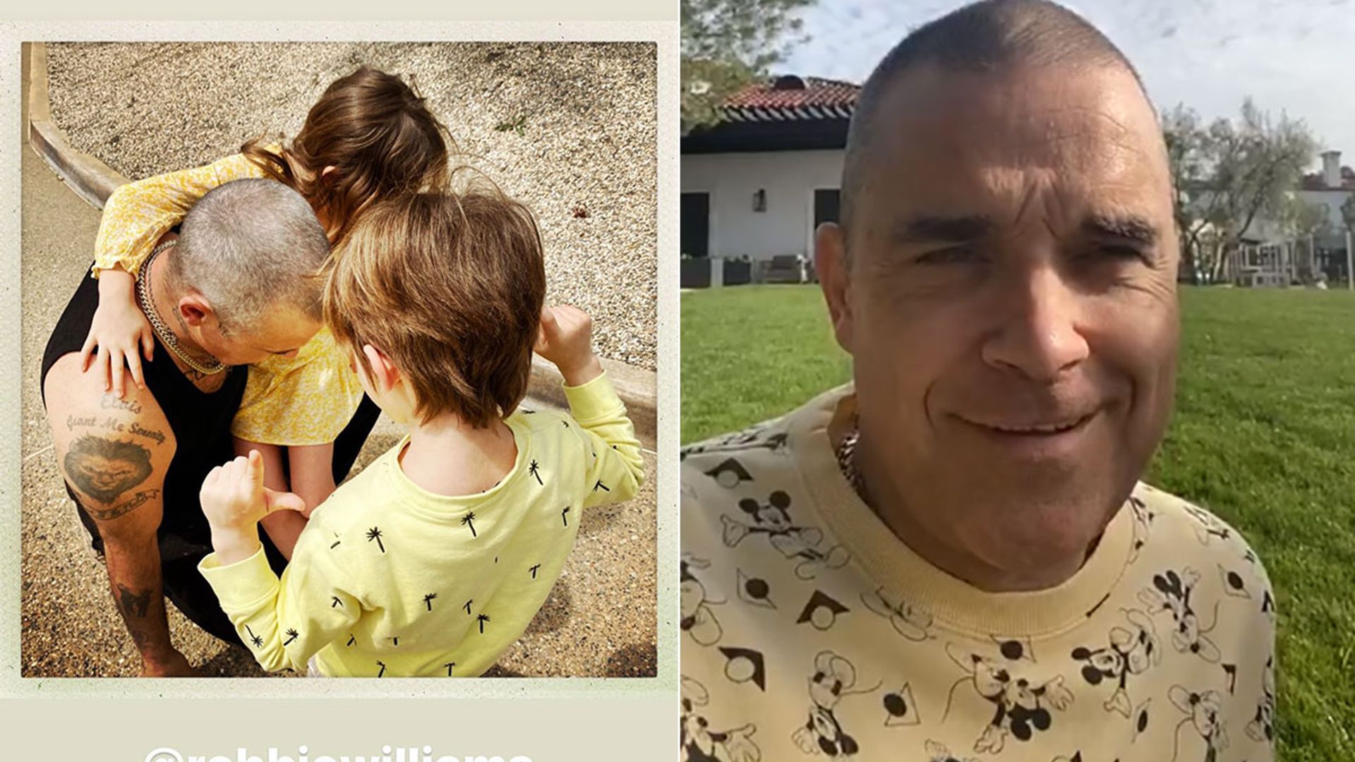 Robbie Williams reunites with children after isolating separately for ...