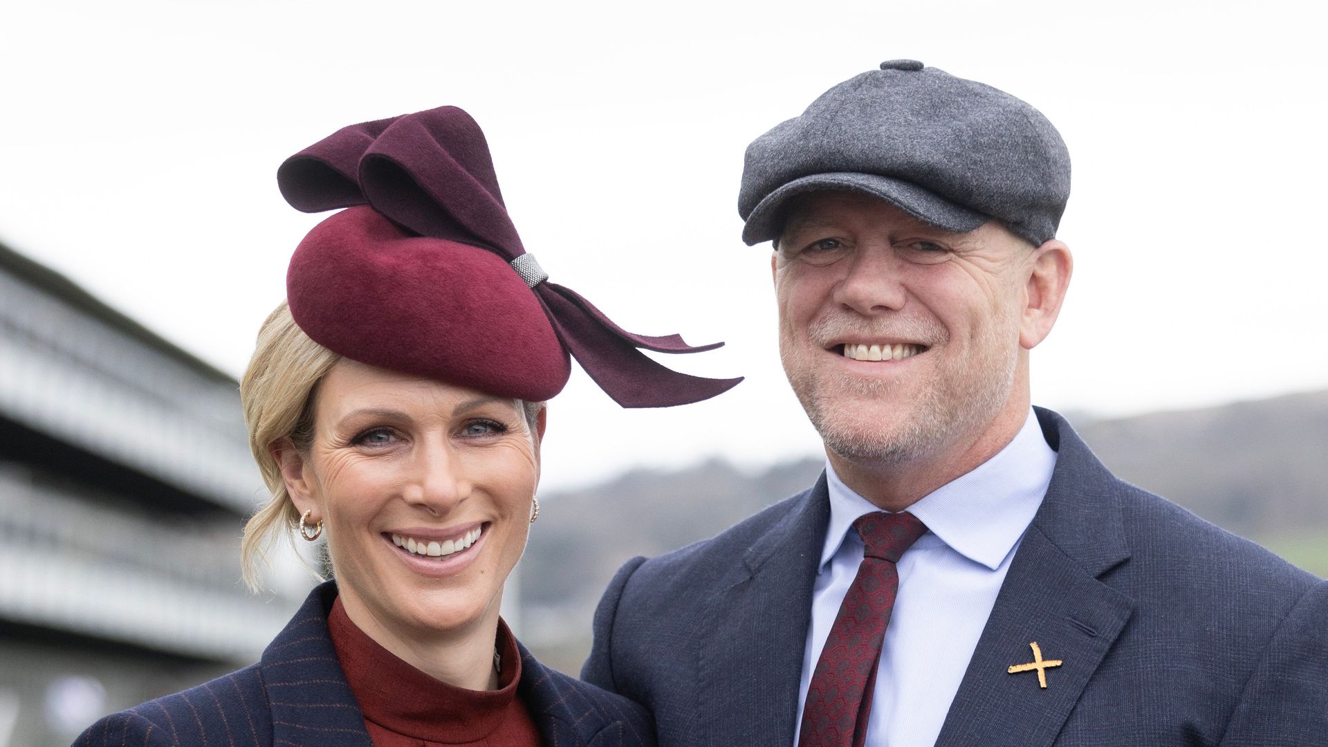 Zara Tindall and husband Mike share sweet kiss at Cheltenham Festival ...
