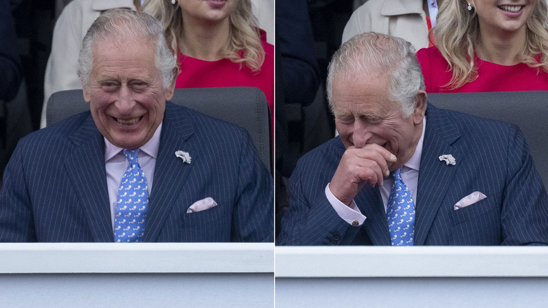 Prince Charles gets uncontrollable fit of laughter - and Prince William ...