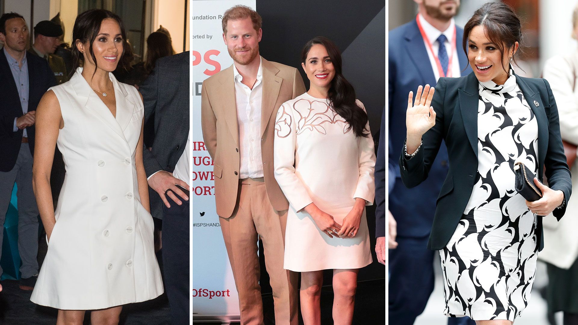 Meghan Markle's unforgettable mini dress moments: baby bumps, designer ...