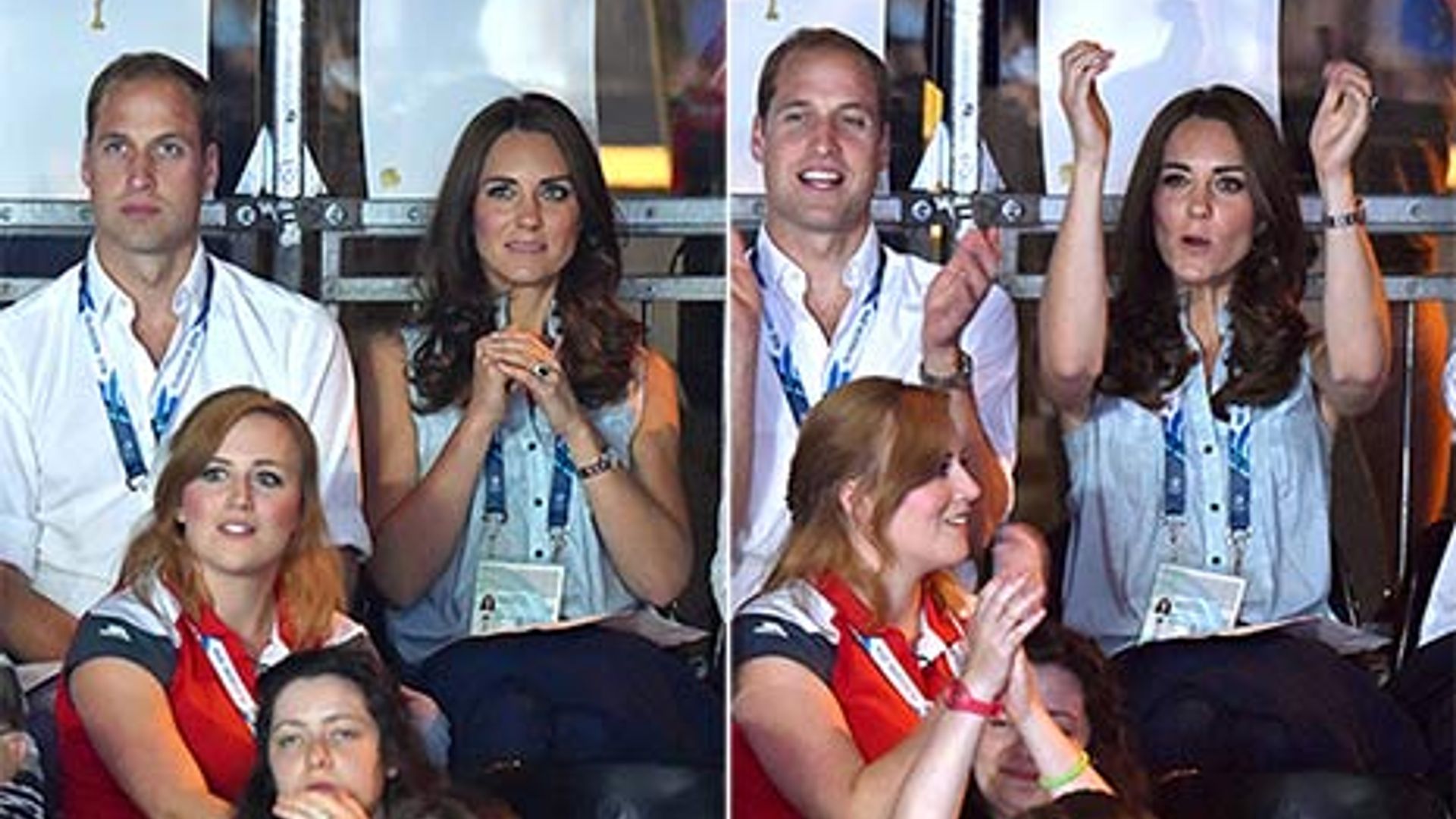 Kate Middleton grimaces as she watches the boxing | HELLO!