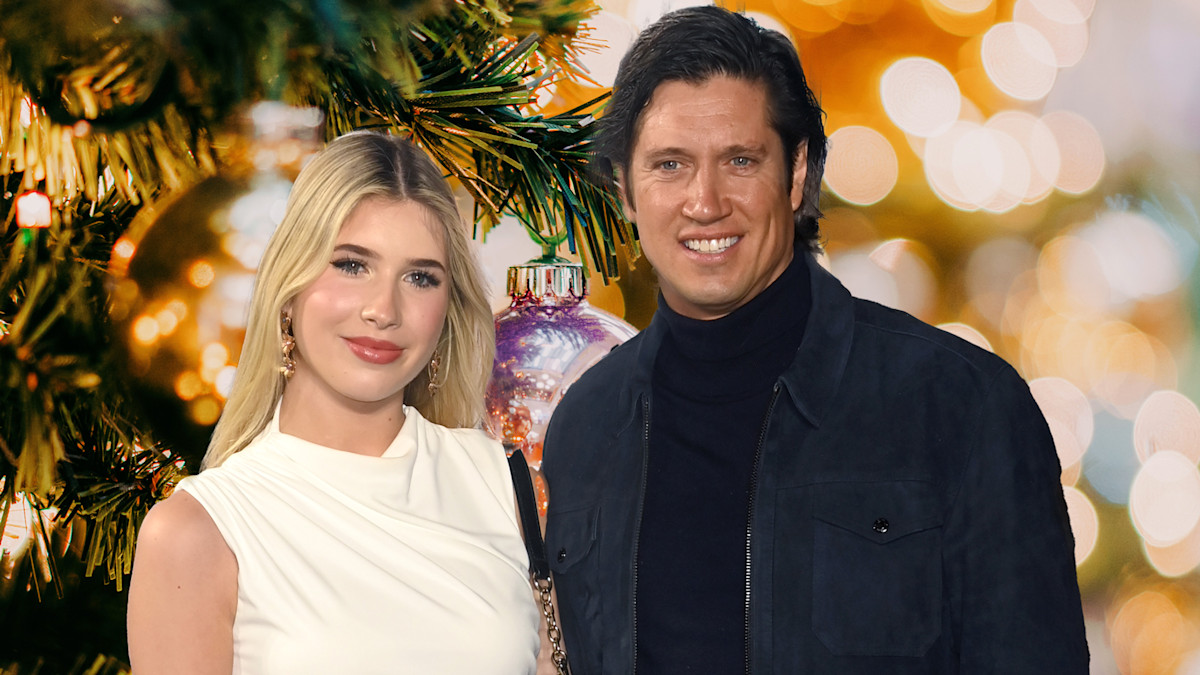 Vernon Kay poses with grown-up daughter Phoebe, 20, after festive home ...