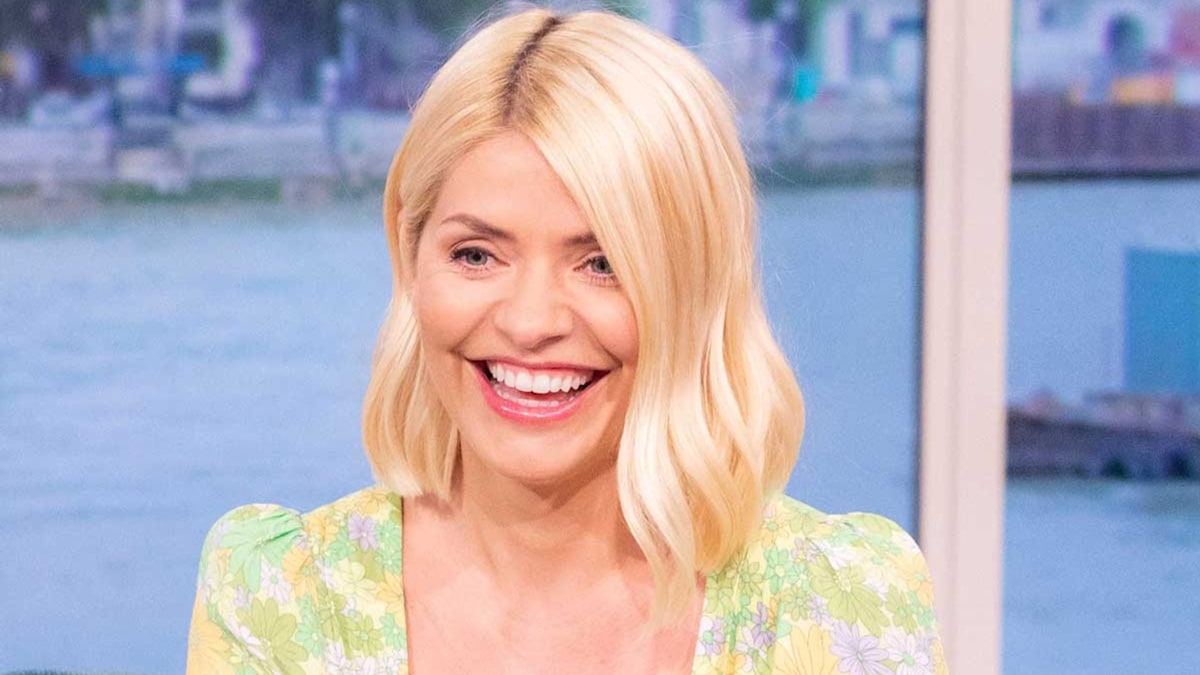 Holly Willoughby looks beautiful in semi-sheer holiday dress | HELLO!