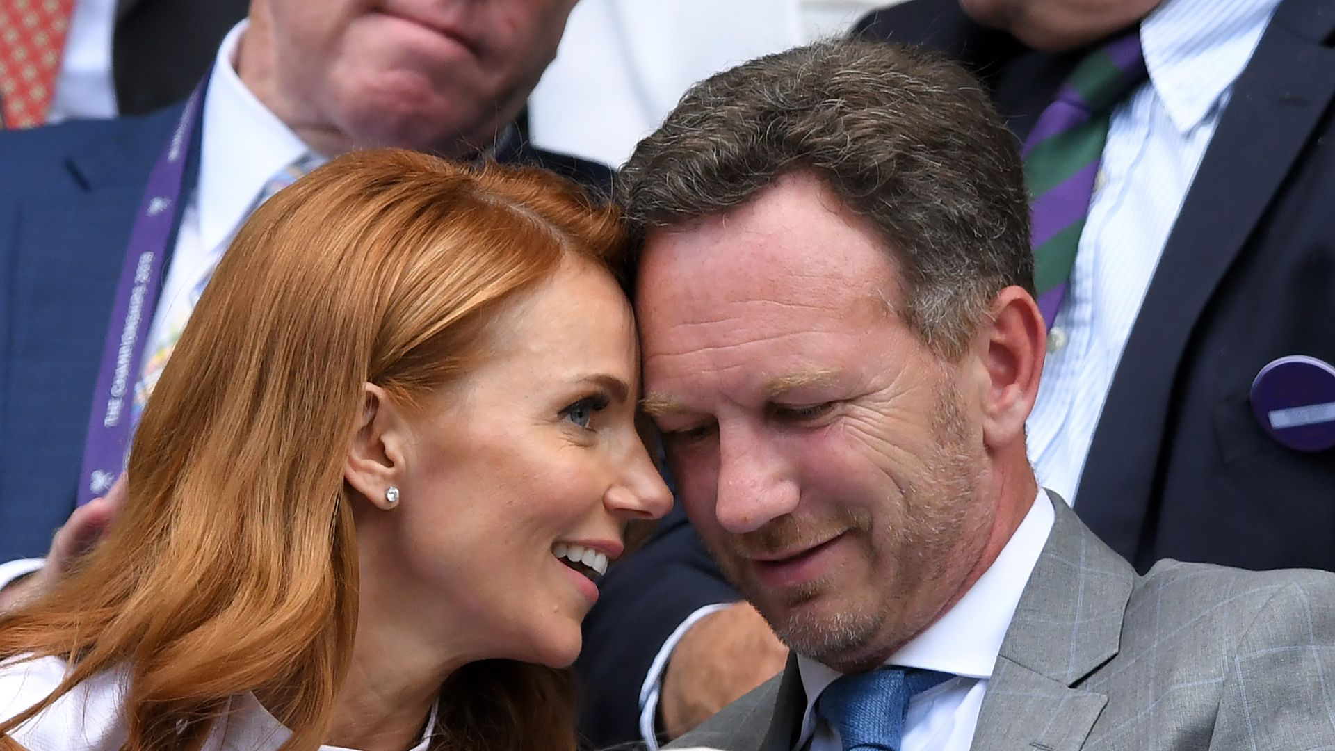 Geri Horner and her husband Christian beam as they welcome new addition to their family | HELLO!