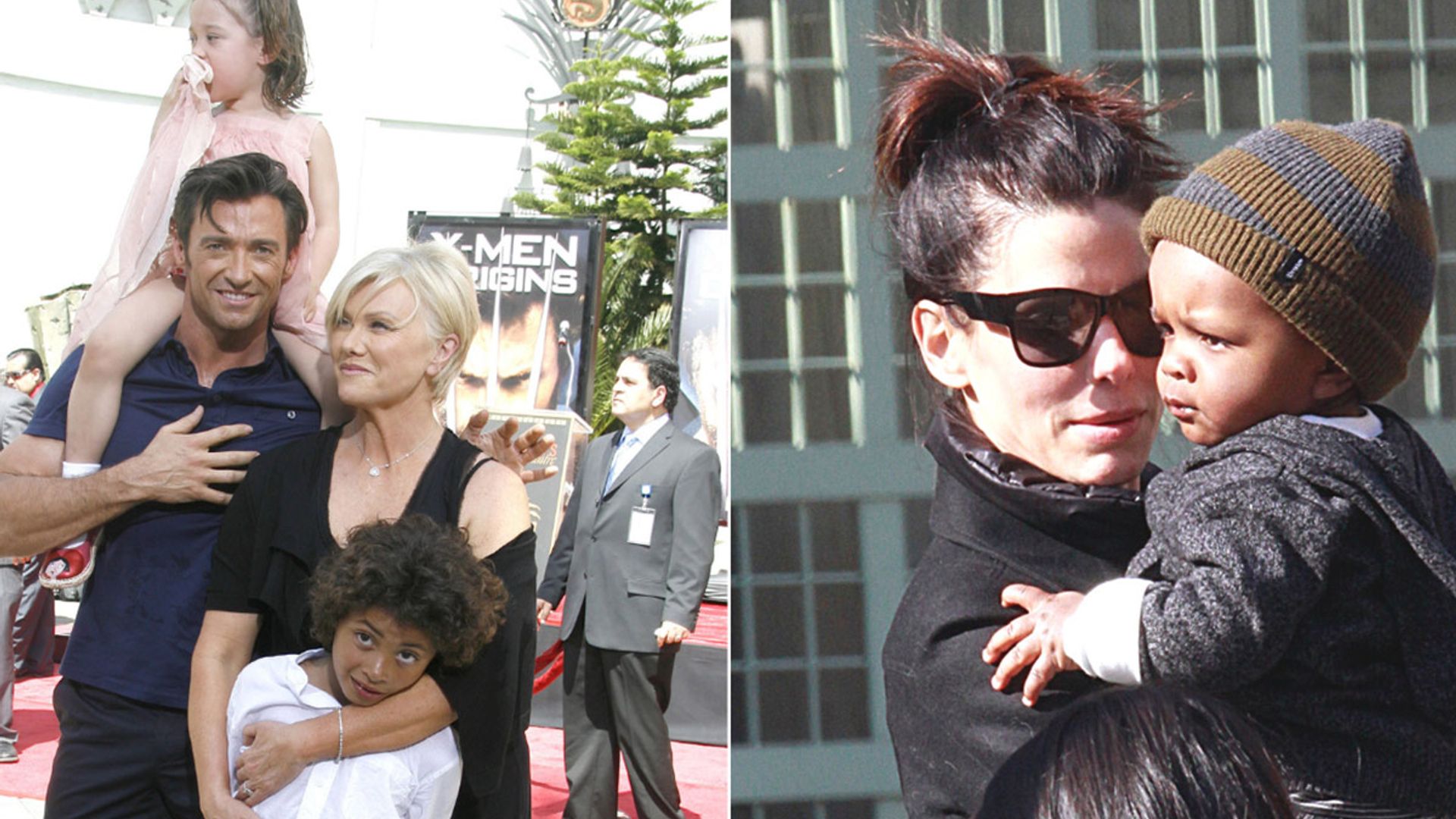 Celebrities with surprising adoption stories: Sandra Bullock, Hugh ...